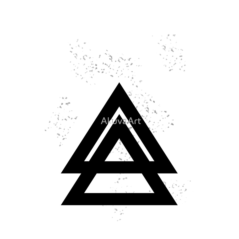 "Double triangle (Simple design)" by AkuvaArt | Redbubble