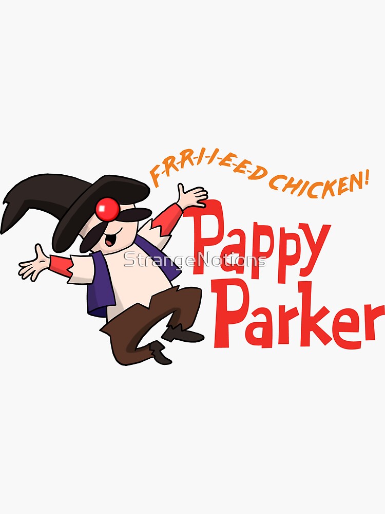 Pegatina «Logotipo y personaje de la mascota del restaurante Pappy ...