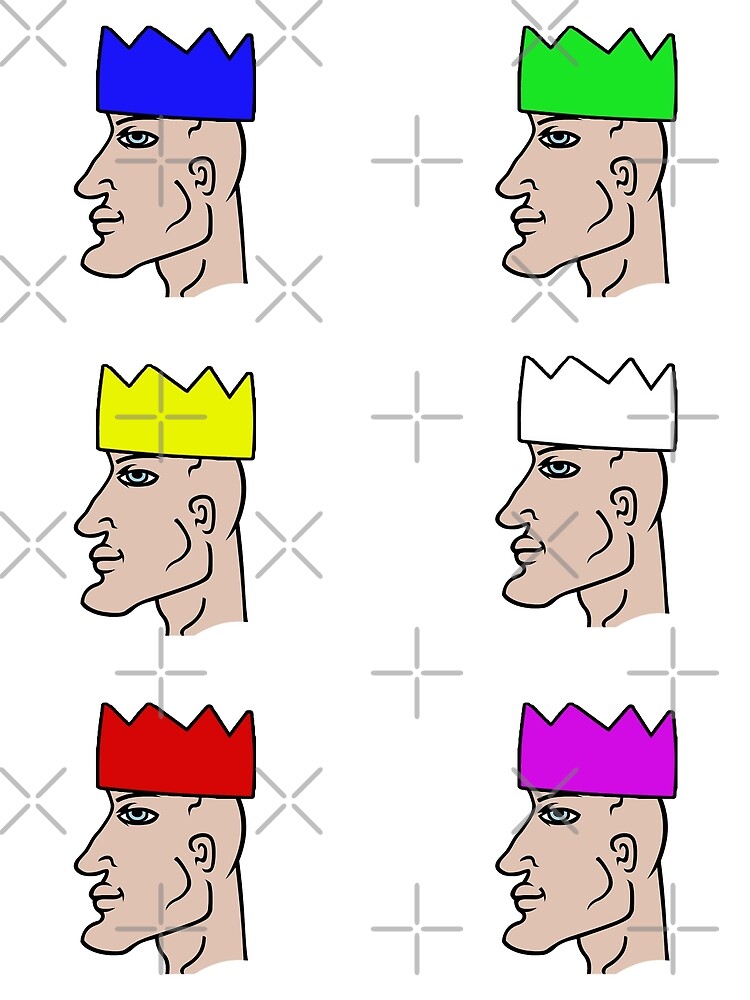 "Chad meme chads wearing OSRS party hats" Canvas Print by ChadWizard ...