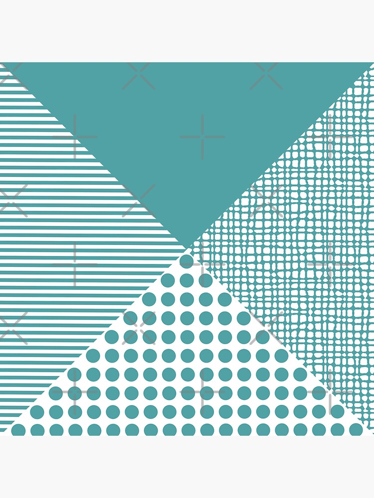 "Dusty Blue and White Geometric Diagonal Textures" Sticker for Sale by ...