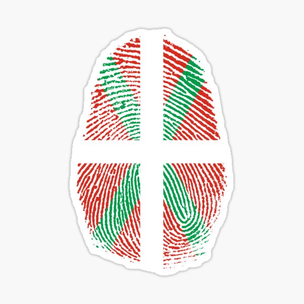 "Fingerprint Flag - Basque" Sticker for Sale by taylors8 | Redbubble