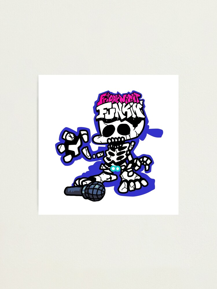 Lámina fotográfica «FNF Boyfriend Gameover» de Sticker-Flix | Redbubble