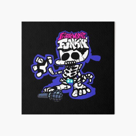 Lámina rígida «FNF Boyfriend Gameover» de Sticker-Flix | Redbubble