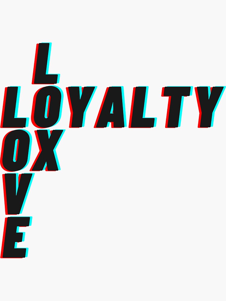 "Loyalty & Love (The Lox)" Sticker for Sale by Ikkesomdeandre | Redbubble