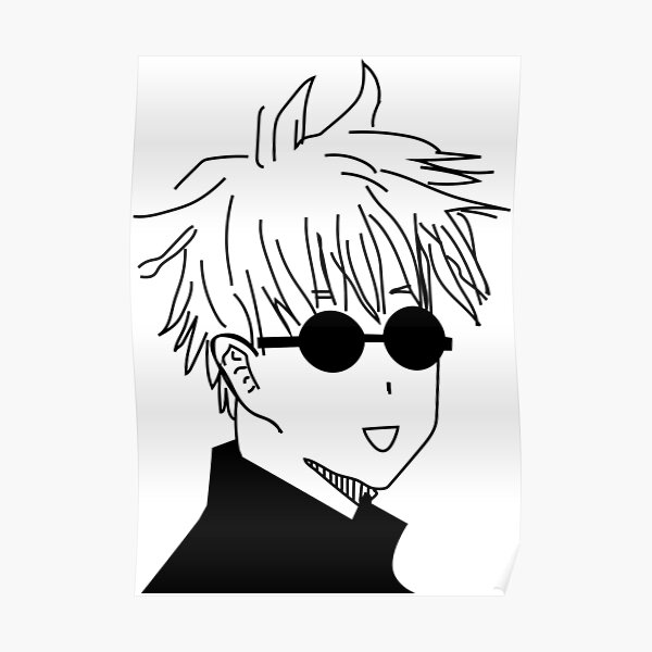 "gojo satoru funny face " Poster by karaf94 | Redbubble