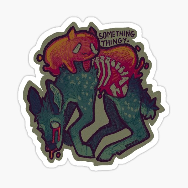 "Something thingy- sticker" Sticker for Sale by Skimeh | Redbubble