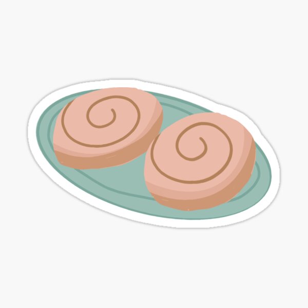"Cinnamon Bun Breakfast Sticker" Sticker for Sale by eden0819 | Redbubble