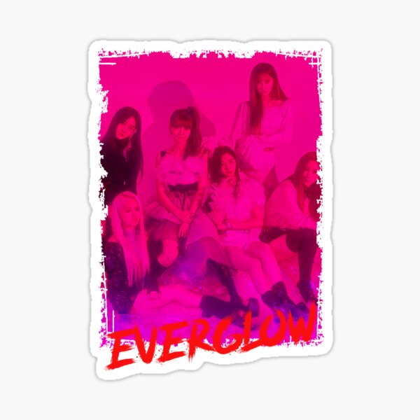 "Everglow Kpop Group Members Purple Korean Kpop RGB Color Design ...