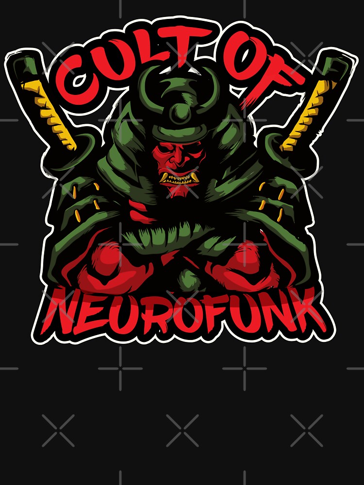 "Cult of Neurofunk ! ( Basshead Samurai Remix )" Essential T-Shirt for ...
