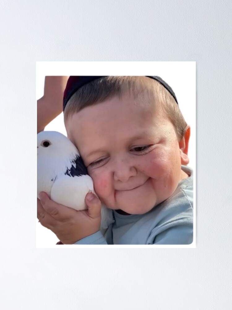 "Hasbulla cute with bird" Poster by AyoubFt | Redbubble