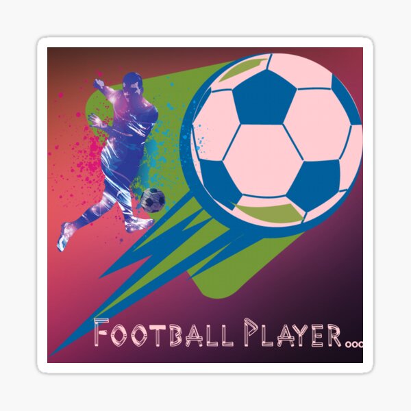 "Guy playing football" Sticker by Parveen789 | Redbubble