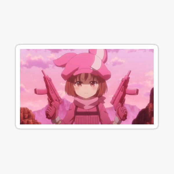 "Anime girl with guns ;)" Sticker for Sale by sashomqu | Redbubble