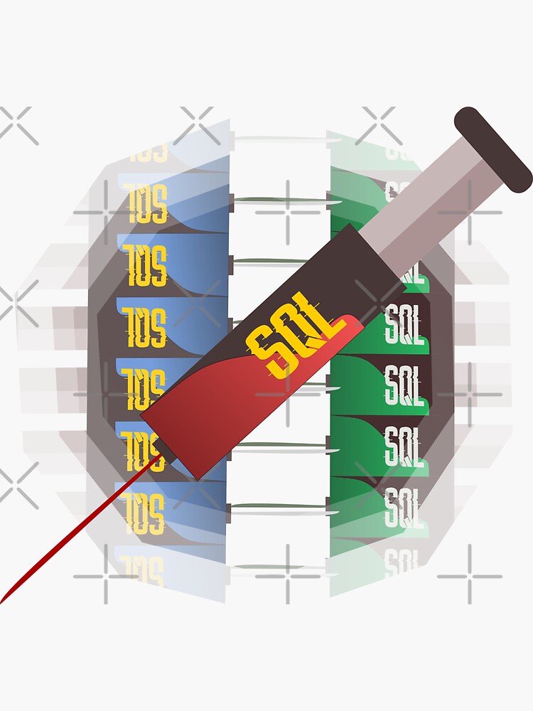"SQL Injection" Sticker for Sale by jaml-12 | Redbubble