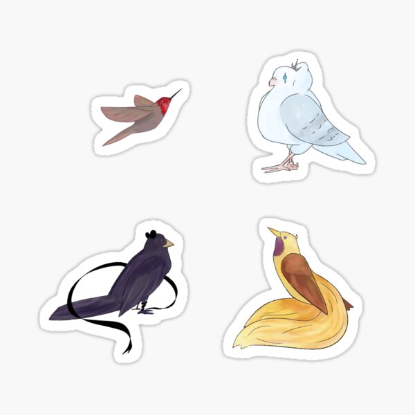 "RWBY Birds" Sticker by lycanthrowup | Redbubble