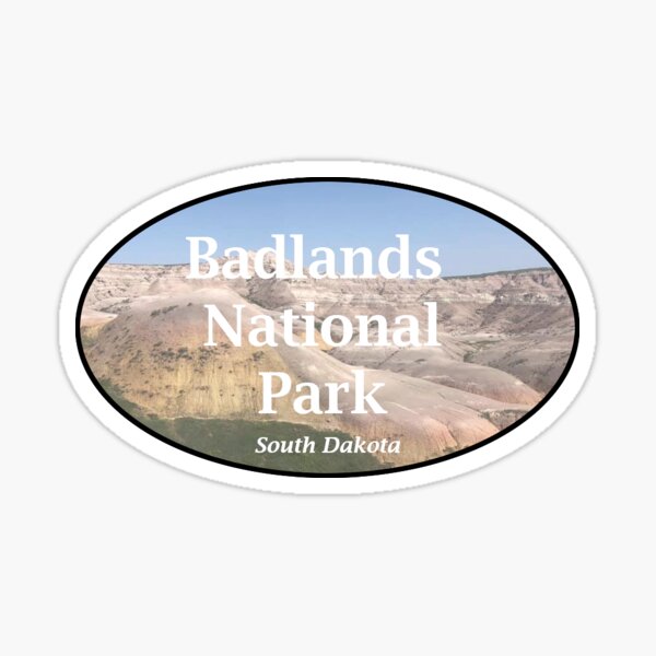 "Badlands National Park Yellow Mounds Fault" Sticker for Sale by ...