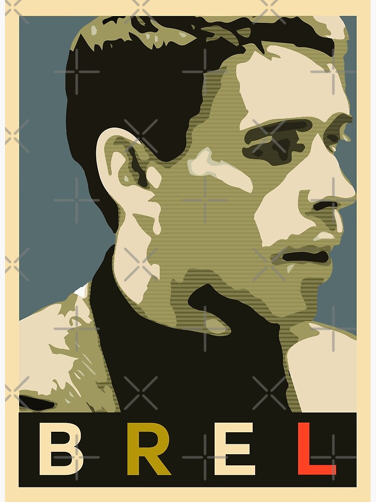 "Jacques Brel" Poster for Sale by SUCHDESIGN | Redbubble