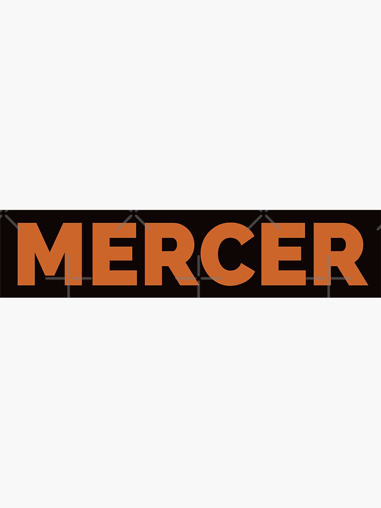 "Mercer logo" Sticker for Sale by CCBS | Redbubble