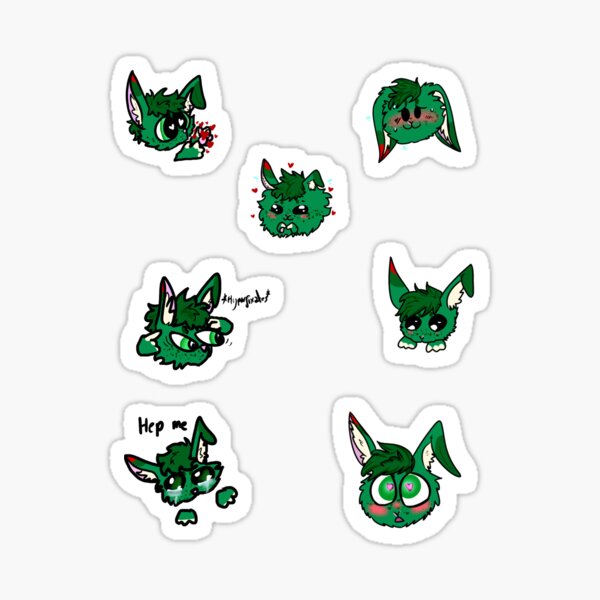 " Bunzuku cursed emoji sticker pack 1, funny, bunny, anime, mha, plus ...