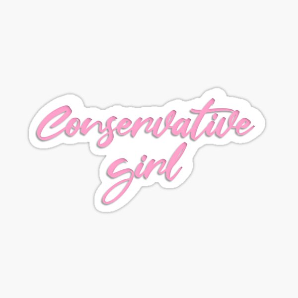 "Conservative girl" Sticker for Sale by MrFunkhouser | Redbubble
