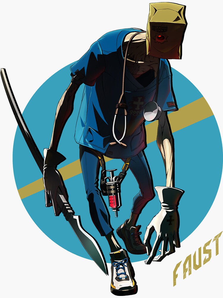 "guilty gear strive ggst faust" Sticker for Sale by reed992e | Redbubble
