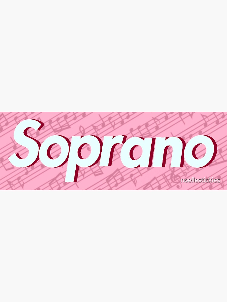 "Soprano box logo" Sticker for Sale by noellestickies | Redbubble