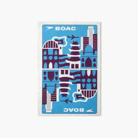 "Vintage BOAC travel poster" Art Board Print for Sale by DZ9818 | Redbubble