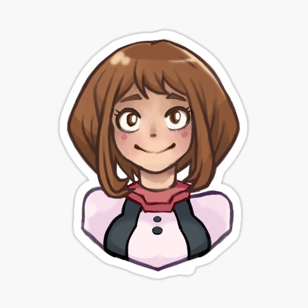 "uraraka my hero academia" Sticker for Sale by metrolijn | Redbubble