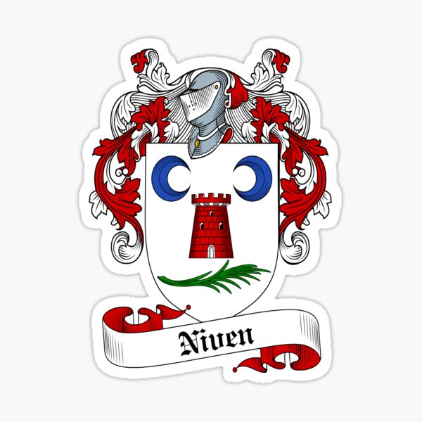 "Niven (Aberdeen)" Sticker by HaroldHeraldry | Redbubble