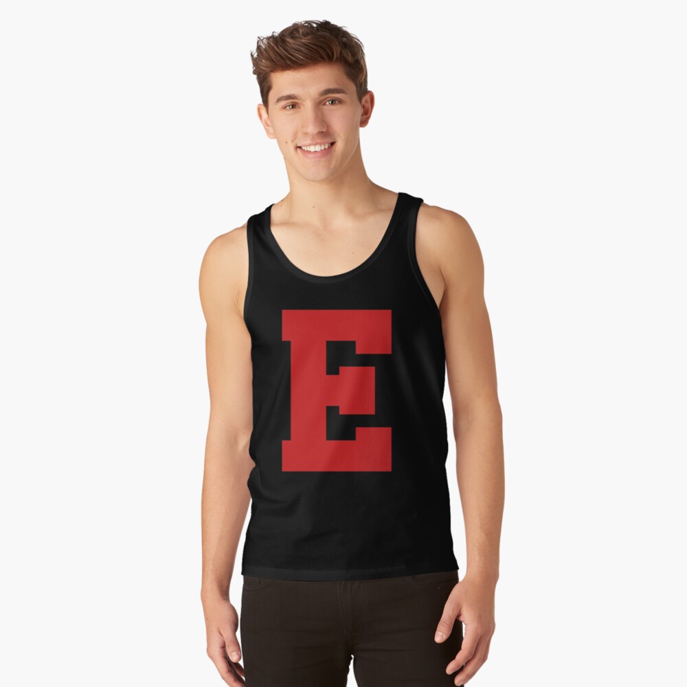 "Alphabet, Red E, Sports letter E" Sticker for Sale by TheCultStuff ...