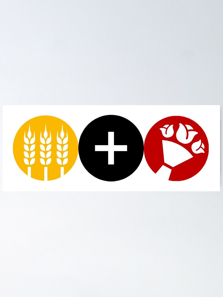 "Bread and Roses Icons" Poster for Sale by DrMcFlowerFace | Redbubble