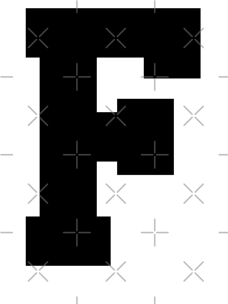 "Alphabet, Black F, Sports letter F" Kids T-Shirt for Sale by ...