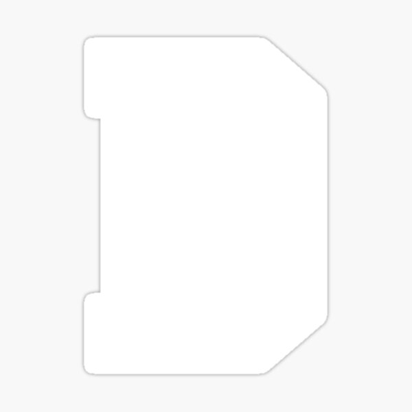 "Alphabet, White D, Sports letter D" Sticker for Sale by TheCultStuff ...