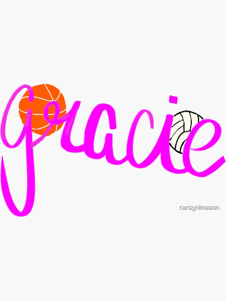 "Gracie " Sticker for Sale by carsynlmason | Redbubble