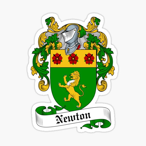 "Newton" Sticker for Sale by HaroldHeraldry | Redbubble