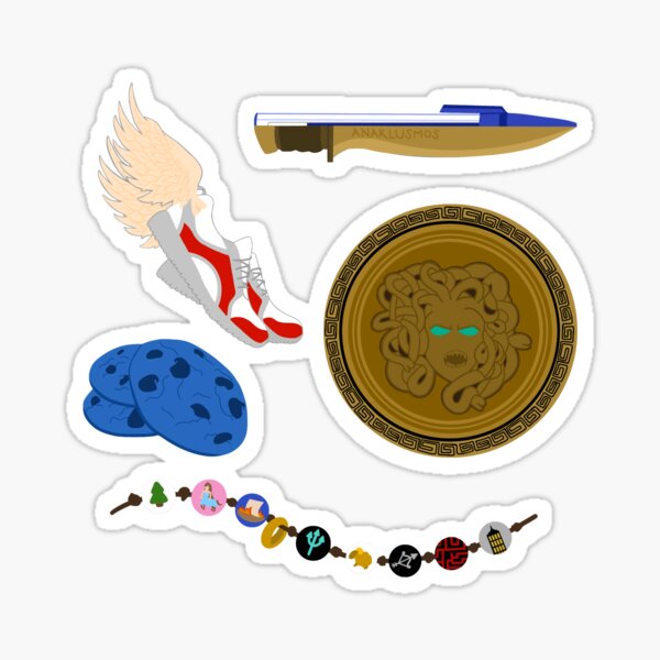 "Percy Jackson Sticker Set" Sticker for Sale by kberg6 | Redbubble