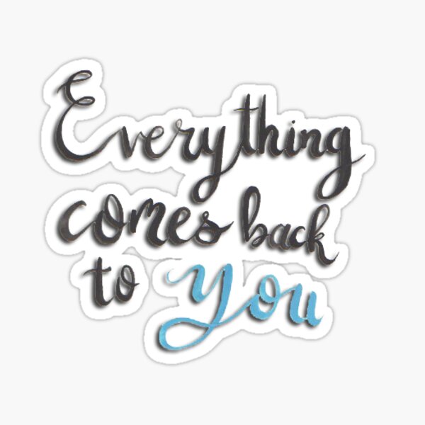 "Everything Comes Back To You - This Town" Sticker for Sale by ...