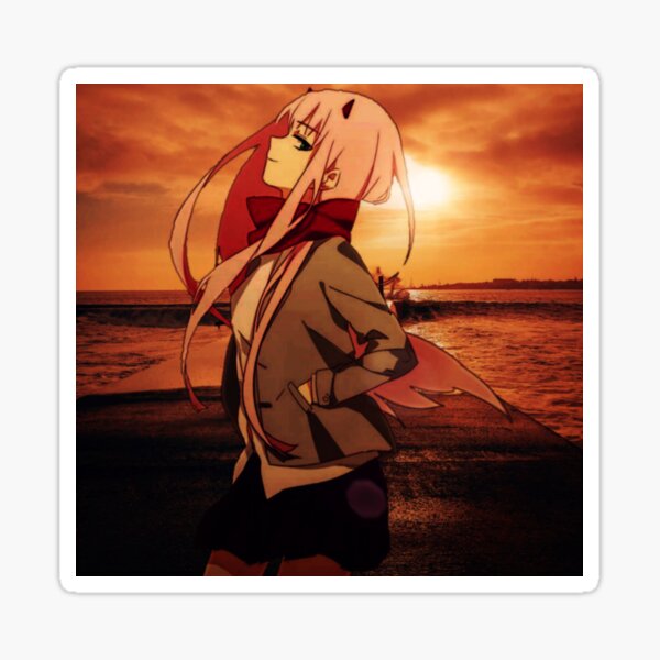 "zero two " Sticker for Sale by WilliamShops | Redbubble