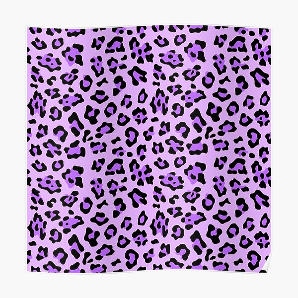 "Leopard y2k_pop purple" Poster for Sale by quinnhopp | Redbubble