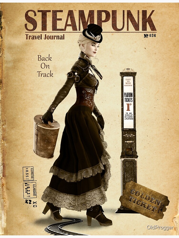 "Steampunk Magazine cover 2" Poster for Sale by OldProgger | Redbubble