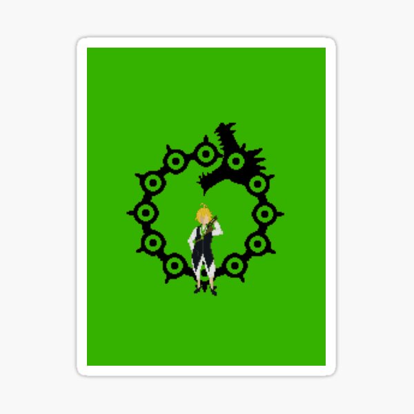 "Meliodas Dragon Symbol -Green" Sticker for Sale by Isabreu27 | Redbubble