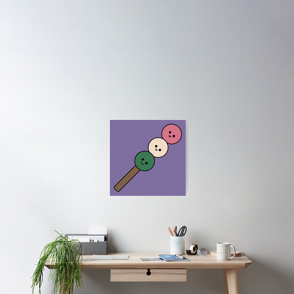 "Happy Hanami Dango - Kawaii Dango" Poster by KawaiiByDice | Redbubble