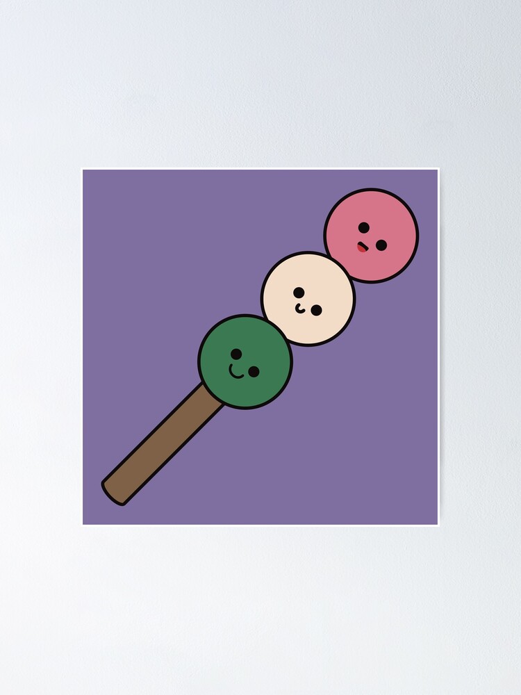 "Happy Hanami Dango - Kawaii Dango" Poster by KawaiiByDice | Redbubble