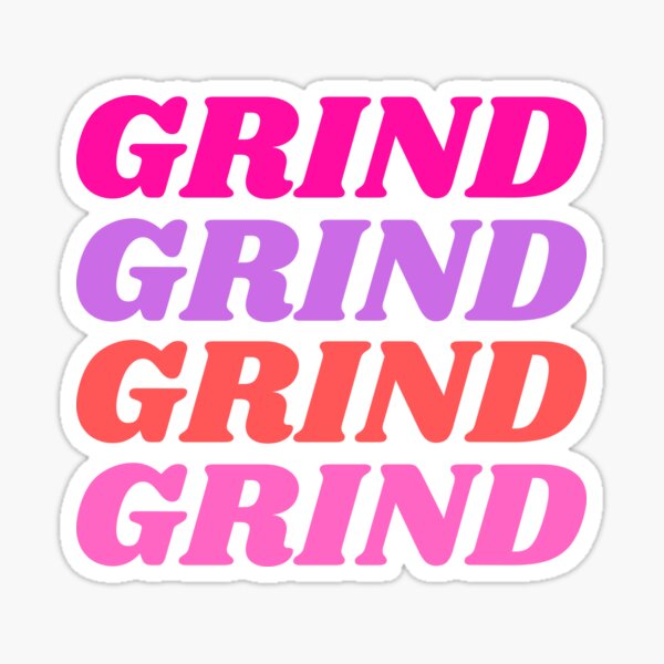 "Pink and Purple Grind Sticker" Sticker for Sale by TryHard-Studios ...