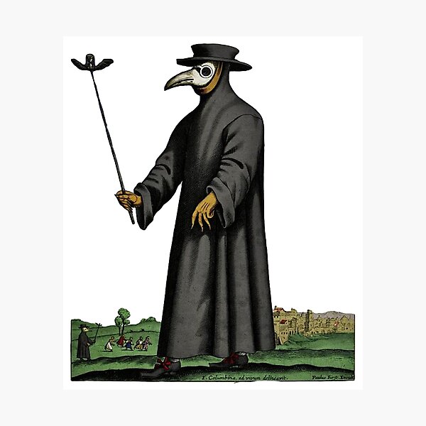 Lámina fotográfica «Doctor Schnabel (Dr. Beak), un médico de la peste ...