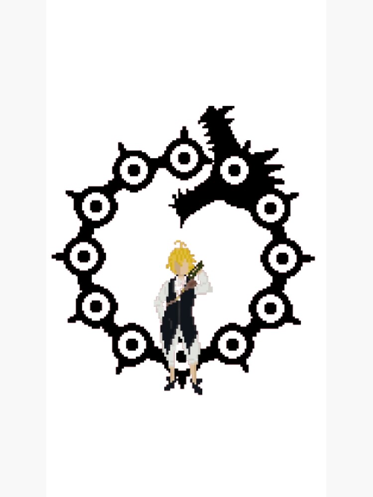 Póster «Símbolo del Dragón Meliodas - Claro» de Isabreu27 | Redbubble