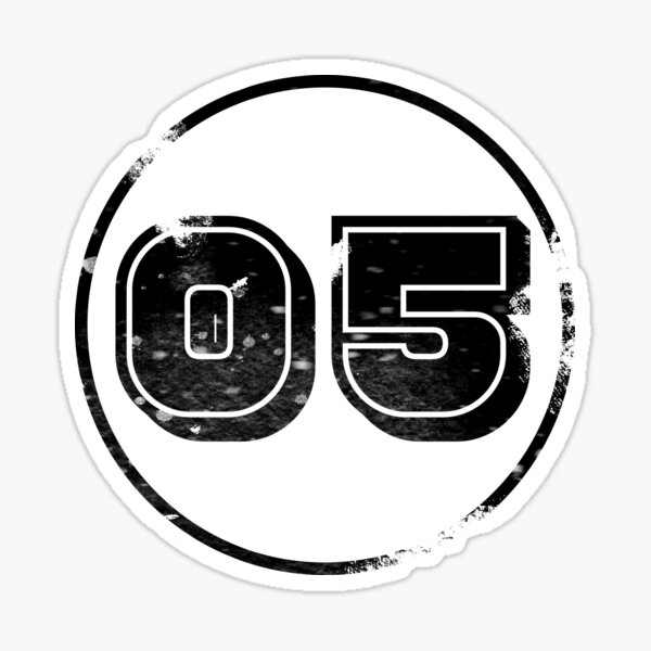 "Vintage Classic Retro 05 Racing number" Sticker for Sale by ...