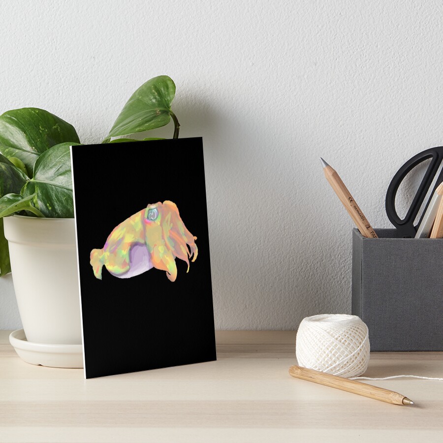 "Cuttlefish Pastel" Art Board Print for Sale by ArchiePowell | Redbubble