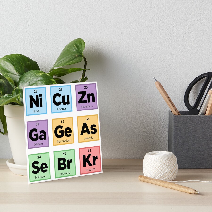 "Periodic Table of Elements Letters Spell Words Science Pack Set 4 ...