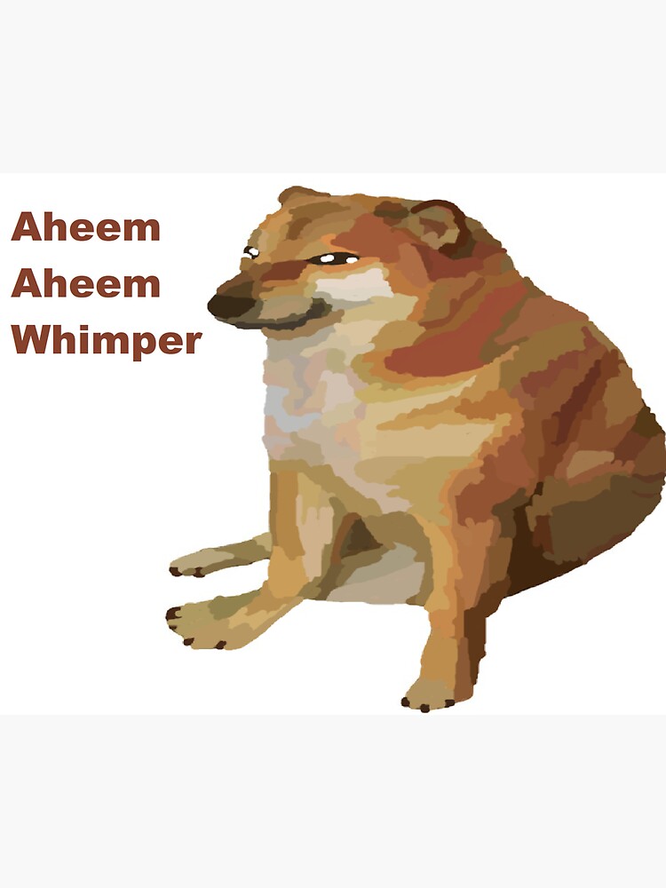 "Cheems" Sticker for Sale by RaspberrySpark | Redbubble