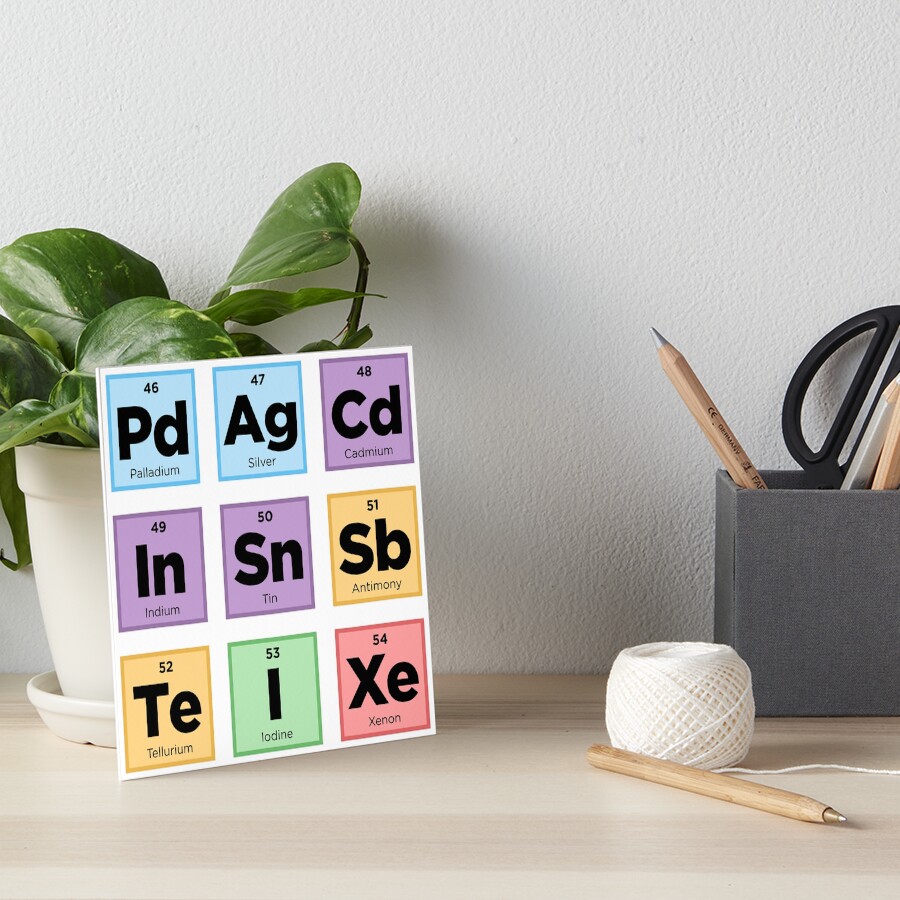 "Periodic Table of Elements Letters Spell Words Science Pack Set 6 ...